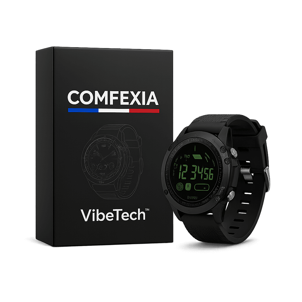 VibeTech™ – Montre Intelligente Militaire Étanche avec Suivi d'Activit – Comfexia